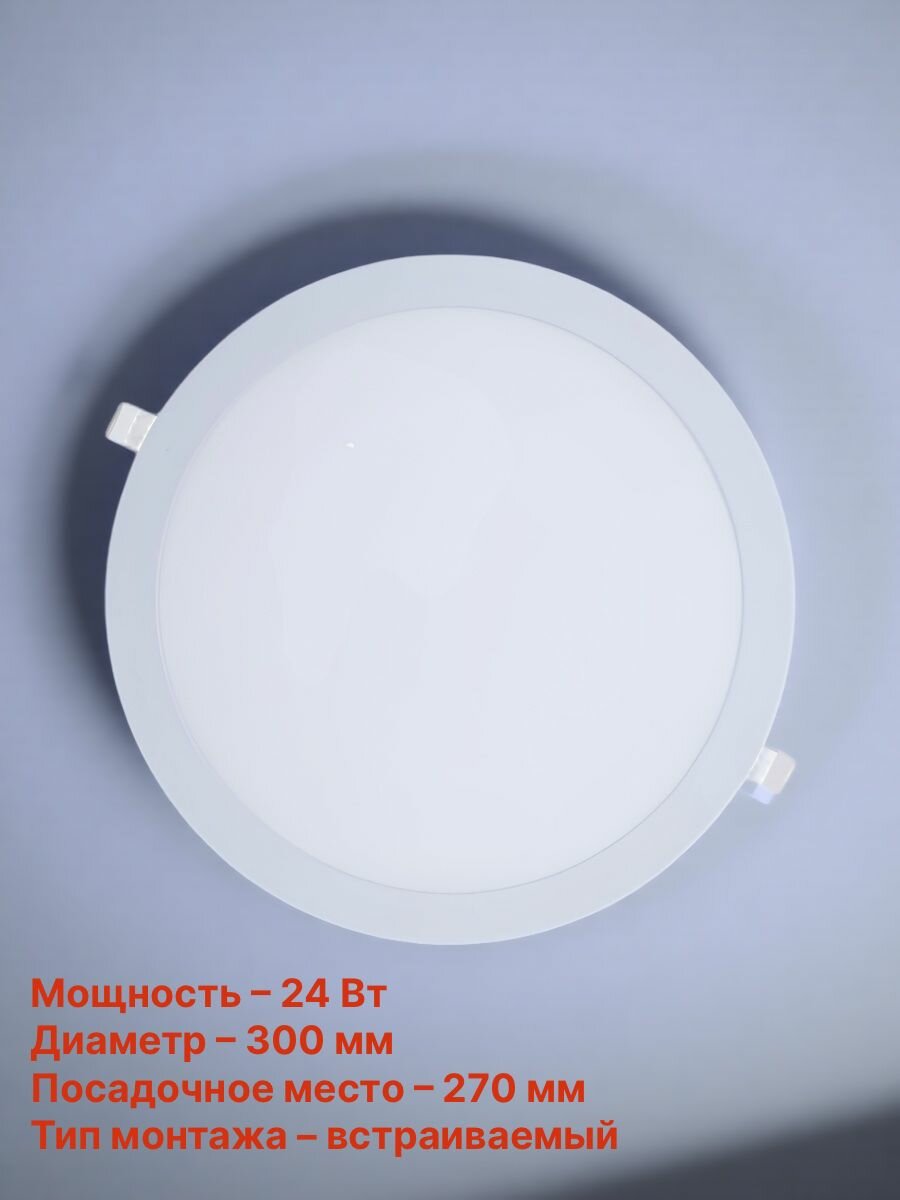 Панель светодиодная RLP-eco 24Вт 230В 4000К 1440Лм 300/285мм белая IP40