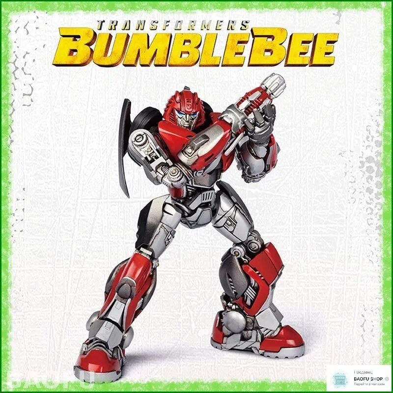 Сборная модель робота-трансформера Bumblebee из ABS пластика, для возраста 14+, красный цвет
