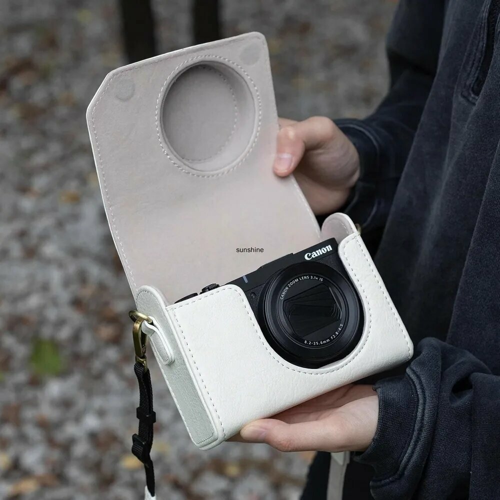 Камера совместима с чехлом Sony ZVE10, Canon V1, полной базой PowerShot V1, маленькой сумкой через плечо