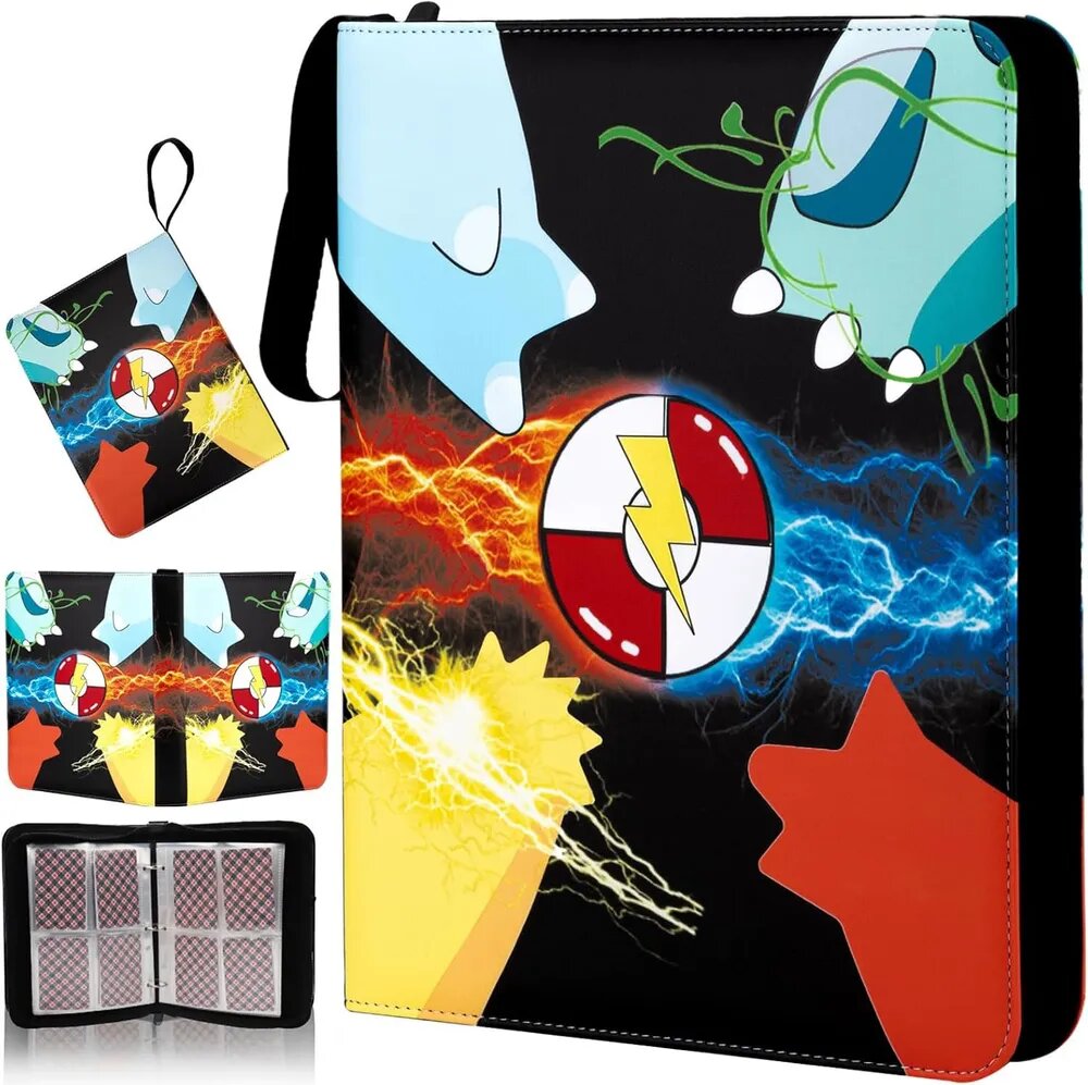Альбом для хранения 400 карточек Pokemon Cards игрушка, коллекция и прохождение торговой карточной игры Pokemont для детей