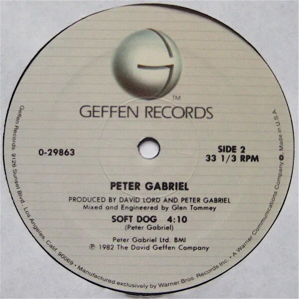 Peter Gabriel - Shock The Monkey (USA 1982) NM — фото 1