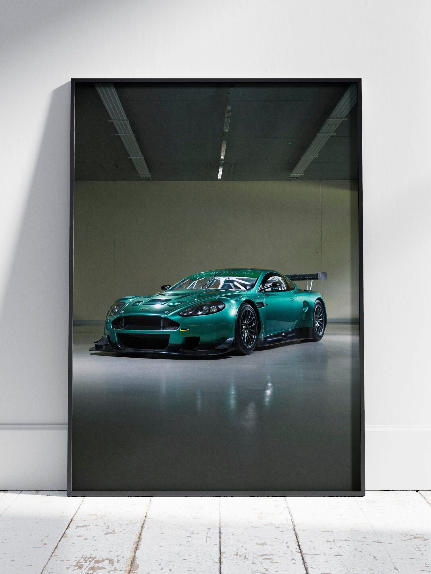 Плакат на стену для интерьера Легенды Авто (Астон Мартин DBR9 - Aston Martin DBR9 1) - Постер по машине формата A3 (30x42 см)