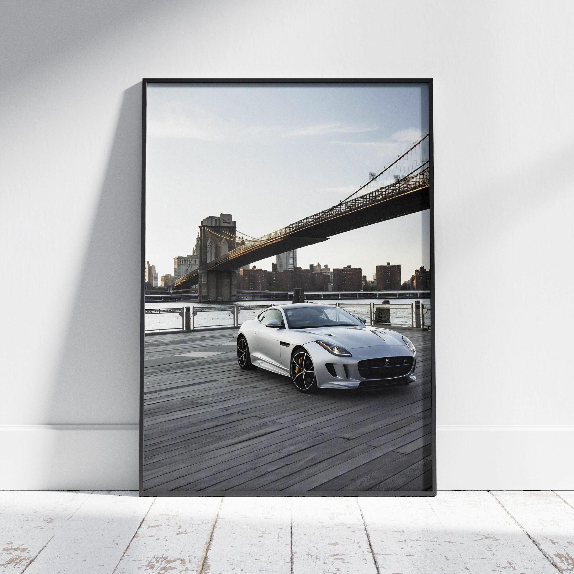 Плакат на стену для интерьера Спорткар (Jaguar F Type 2) - Постер по спортивным гоночным машинам автомобилям формата А4 (21x30 см)
