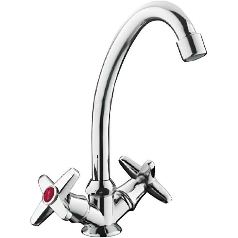 Смеситель для кухни Frap H20 F4020 хром, вентильный, поворотный излив, латунь