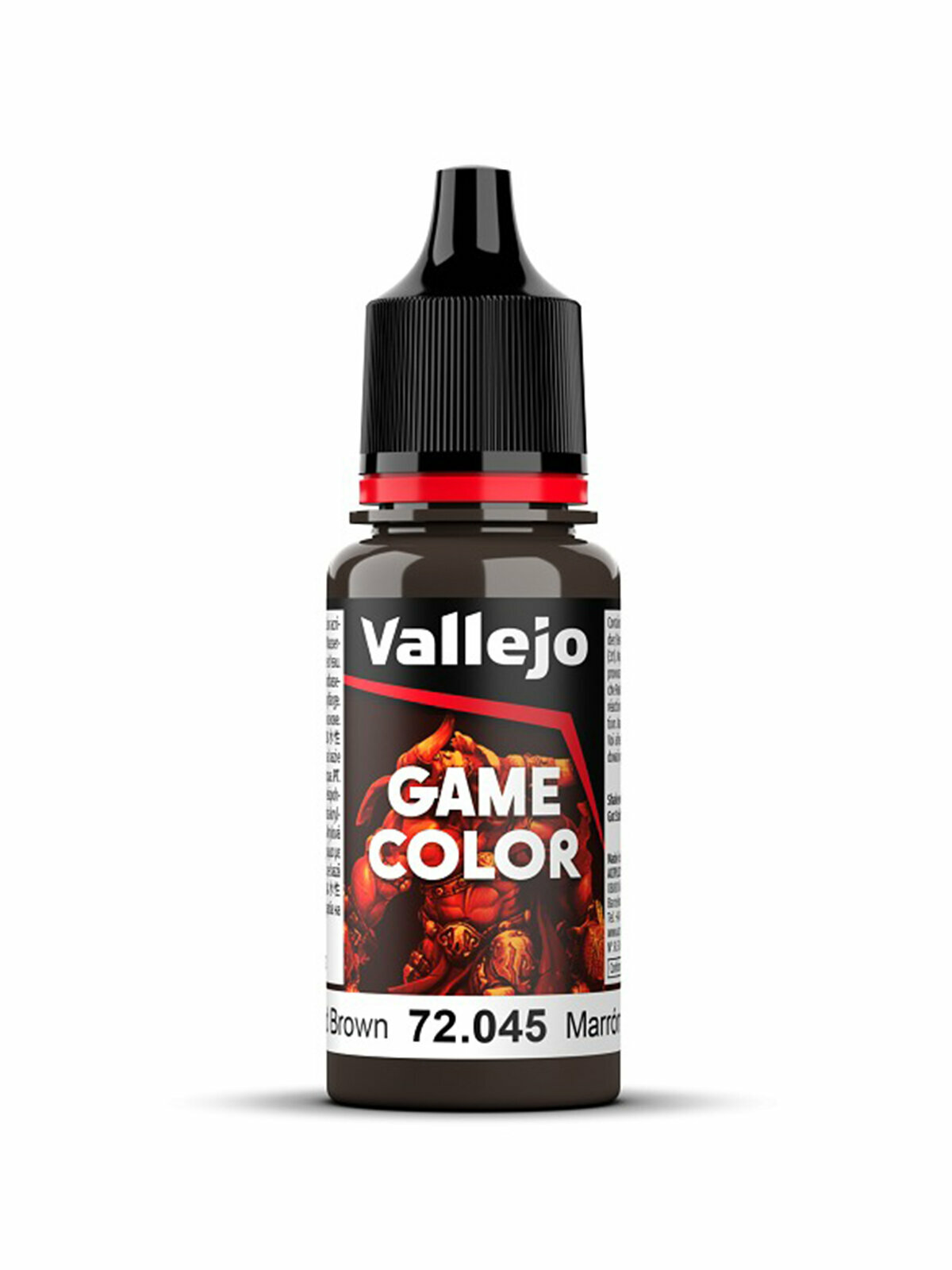 Краска акриловая Vallejo серии Game Color - Charred Brown 72045, 18 мл