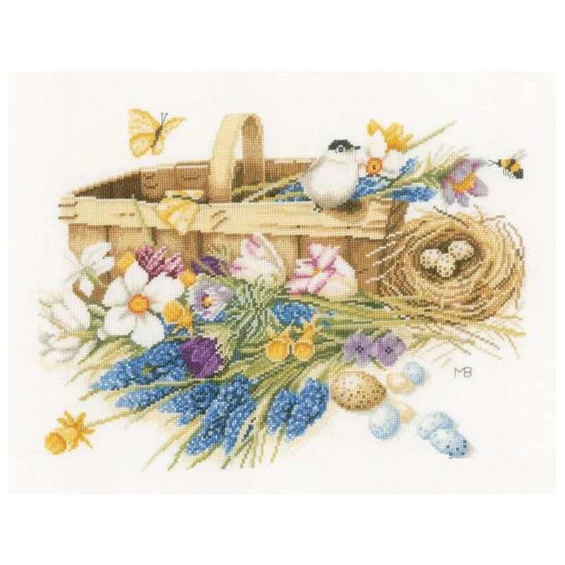 Набор для вышивки крестом Amishop Lovely, 16CT canvas