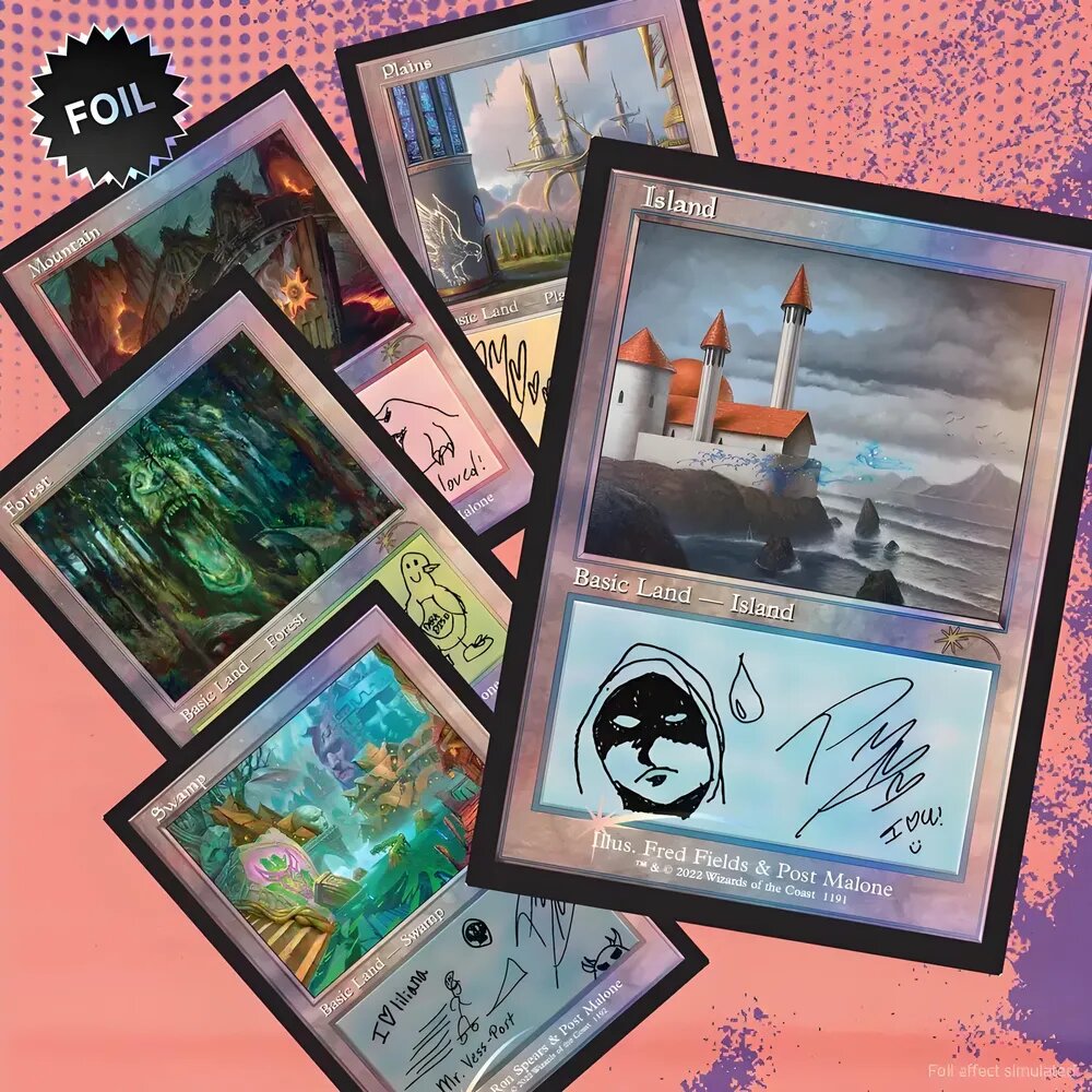 MTG: Secret Lair - Post Malone: The Lands Foil(Английский)