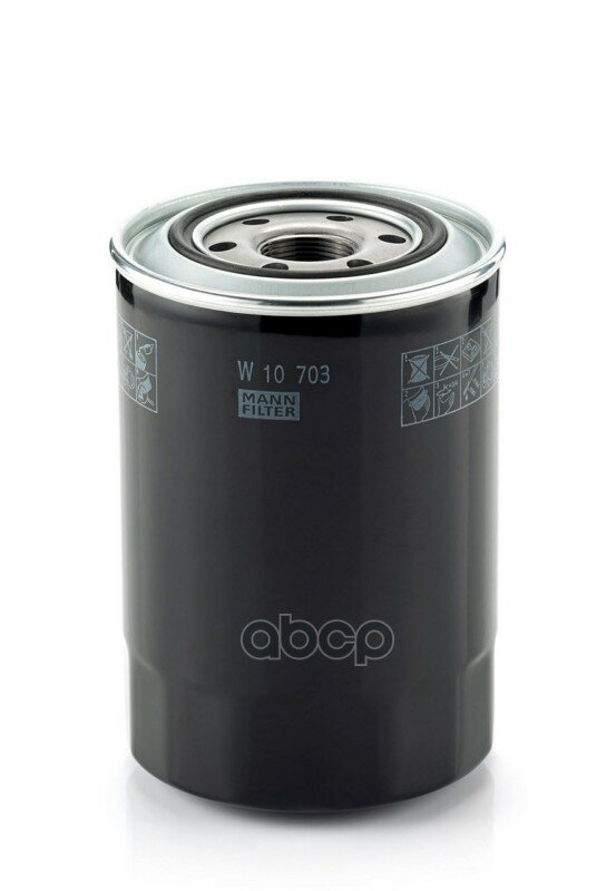 Фильтр масляный MITSUBISHI PAJERO 94-01/HYUNDAI HD (2000>)/ COUNTY 2.8TD / 3.2 MANN-FILTER арт. W10703