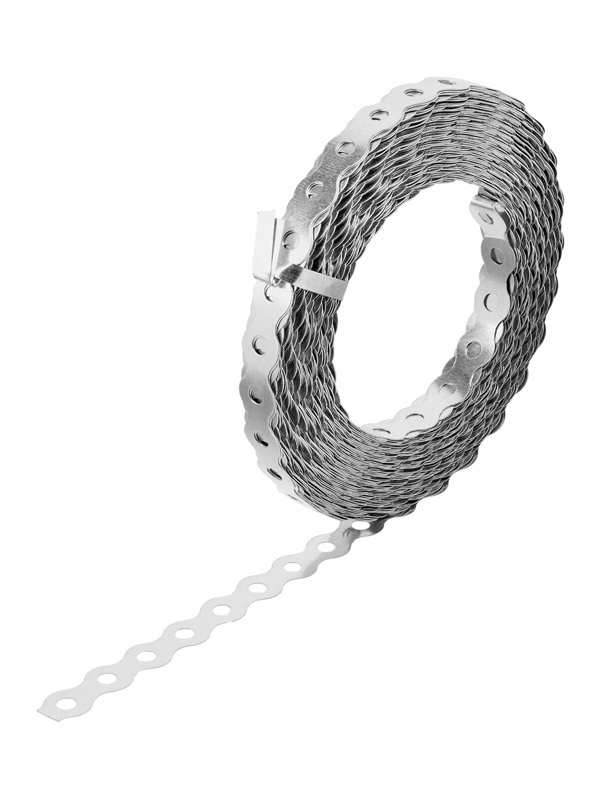 Лента перфорированная вентиляционная Сибртех волна, 0, 55 мм, LP VLN, 1, 7 см х 25 м, цинк 46553