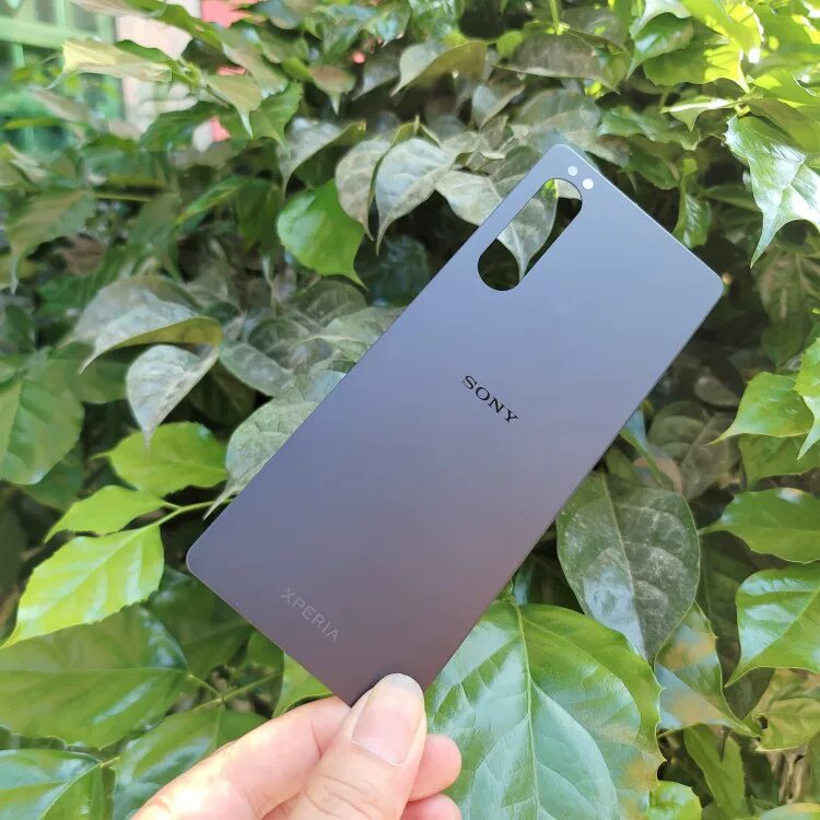 Сменная задняя крышка Sony Xperia X1 II матовая черная без рамки и линзы для мобильного телефона