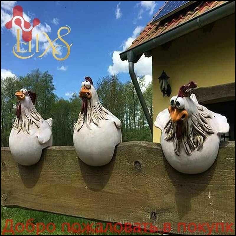 Эксклюзивная садовая скульптура Курица
