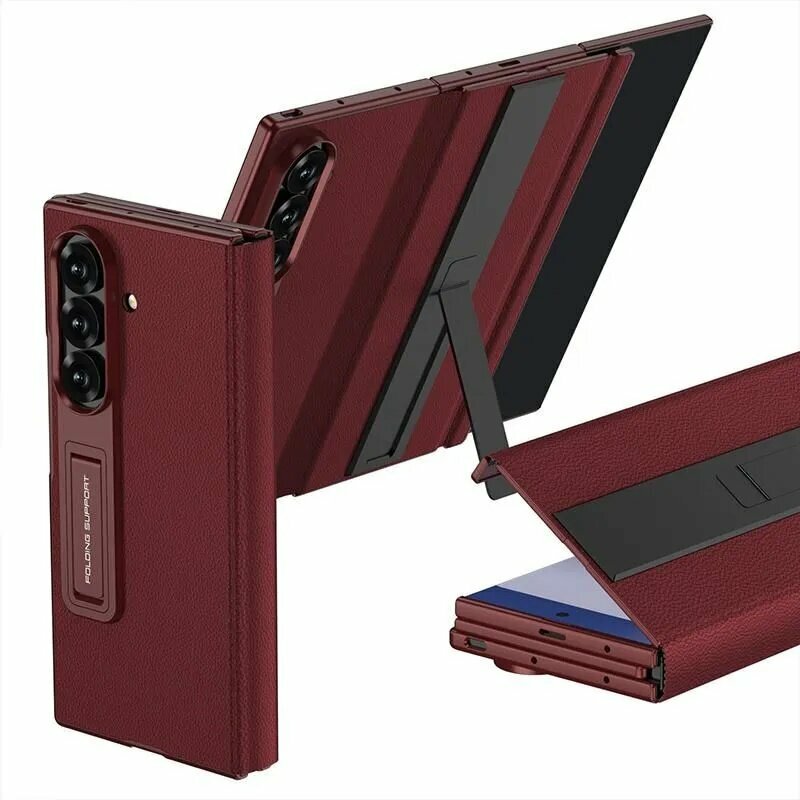 For Samsung Galaxy Z TriFold Интегрированный чехол-раскладушка для телефона GKK с полным покрытием и универсальным держателем