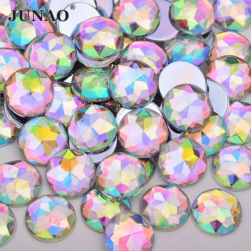 Стразы акриловые Crystal AB 30 мм (20 шт)
