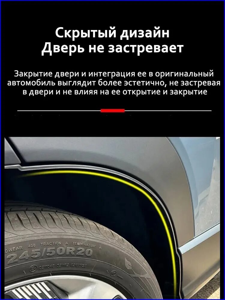 Подкрылки для Chery Tiggo 4 PRO (2020-2025) и Chery Tiggo 4 NEW 2025, 2 шт, ABS пластик, черные — фото 1