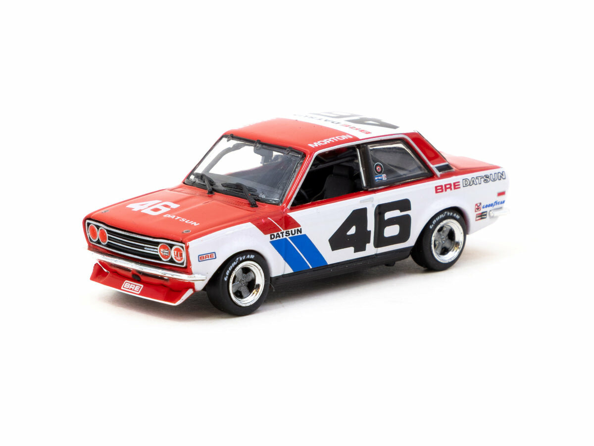 Коллекционная машинка Tarmac Works 1:64 BRE Datsun 510, Trans-Am 2.5 Championship 1971 Red White