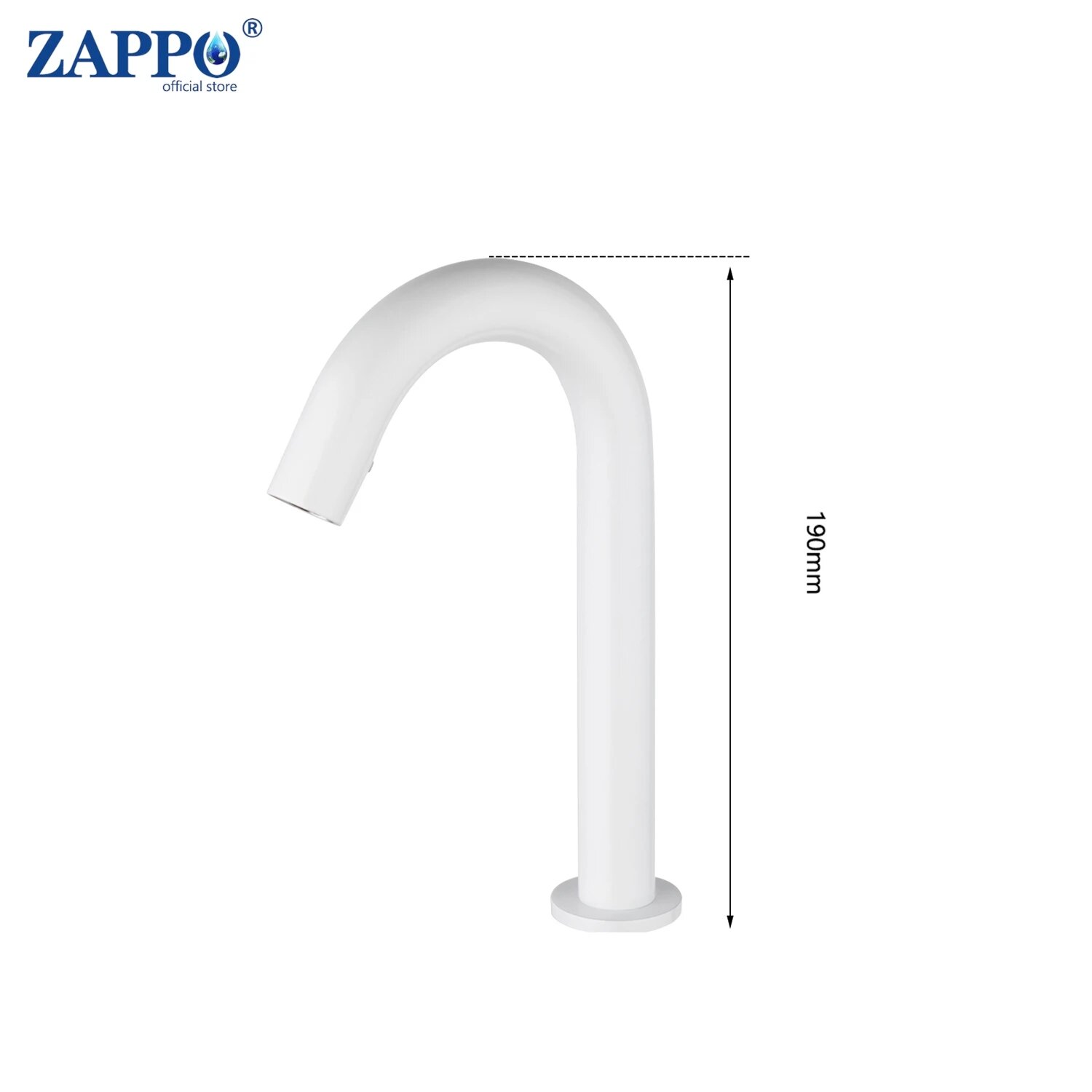 Электронный сенсорный кран ZAPPO Nickel Brush с автоматическим выключением без касания, бесконтактные краны для ванной, кран для раковины, смесители, 33 см