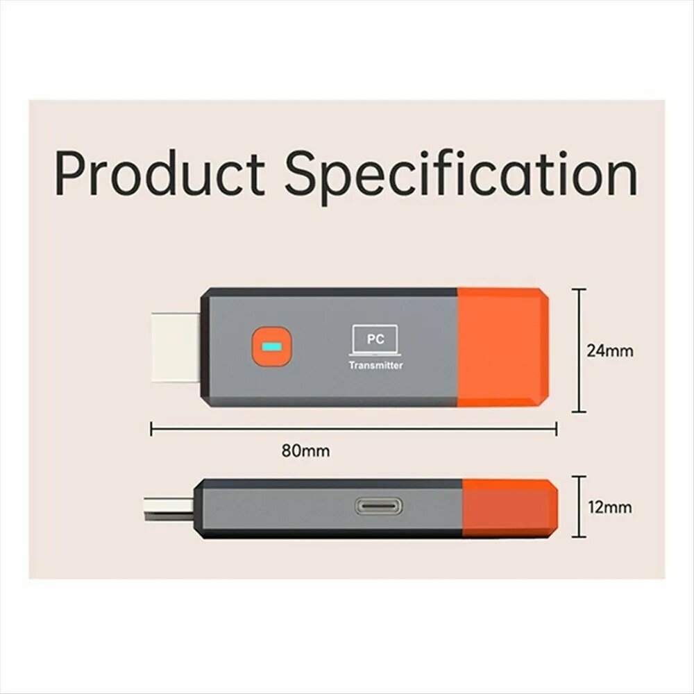 Беспроводной совместимый удлинитель видео 1080P адаптер TV Stick Dongle для подключения камеры к ПК и монитору