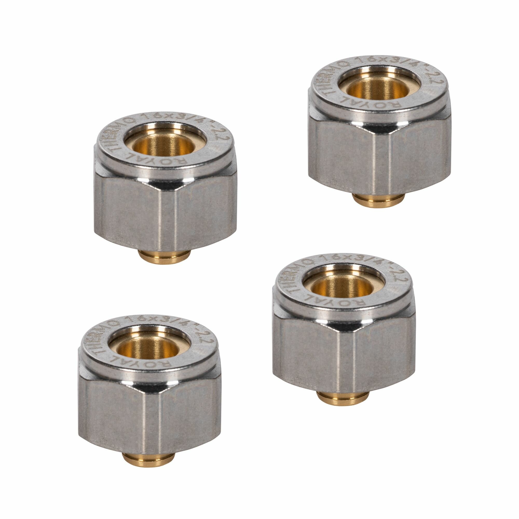 Переходники коллекторные Royal Thermo евроконус 16x2.2 3/4 упаковка 4шт