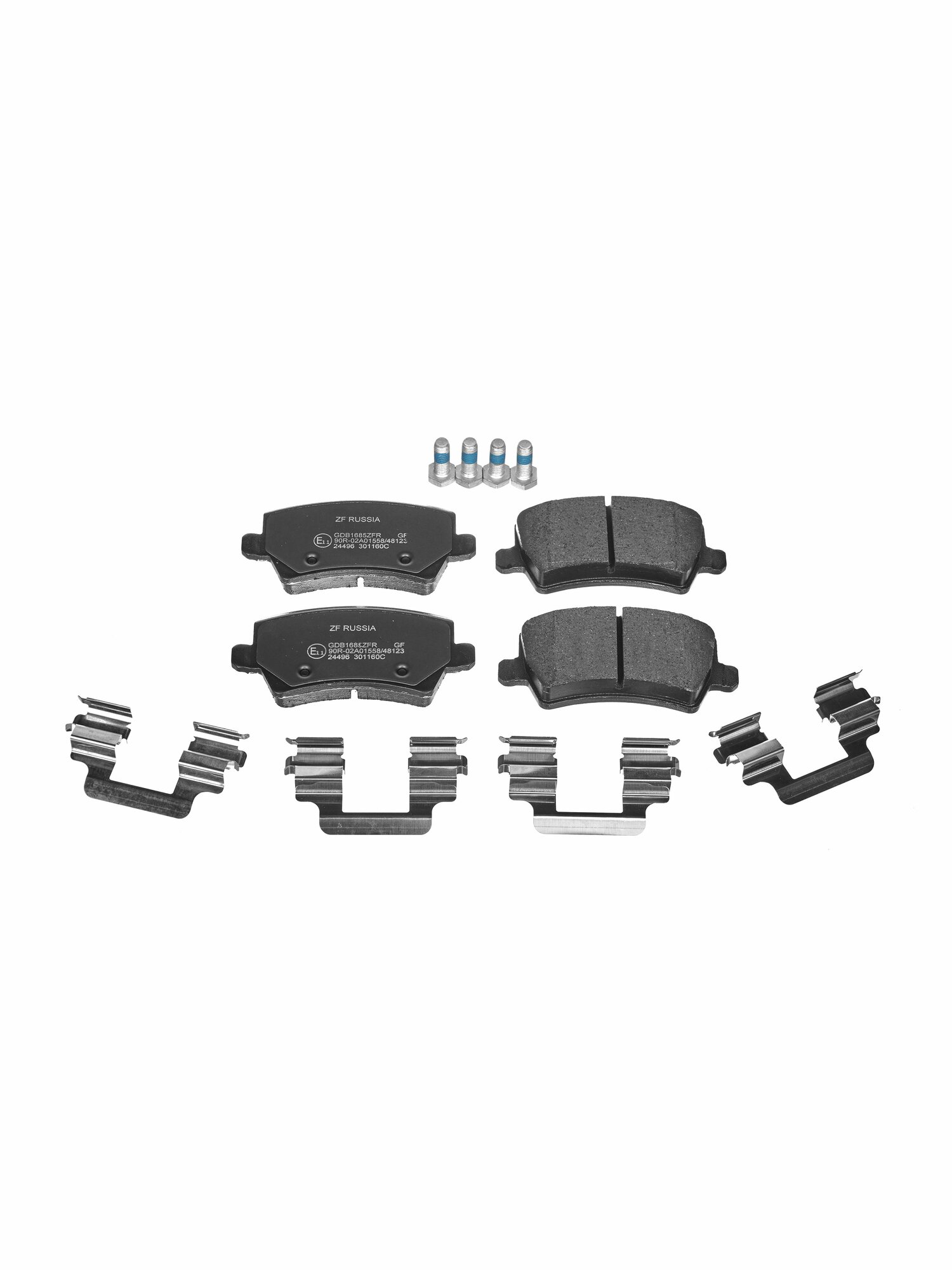 Колодки тормозные дисковые задние ZF RUSSIA (GDB1685ZFR)