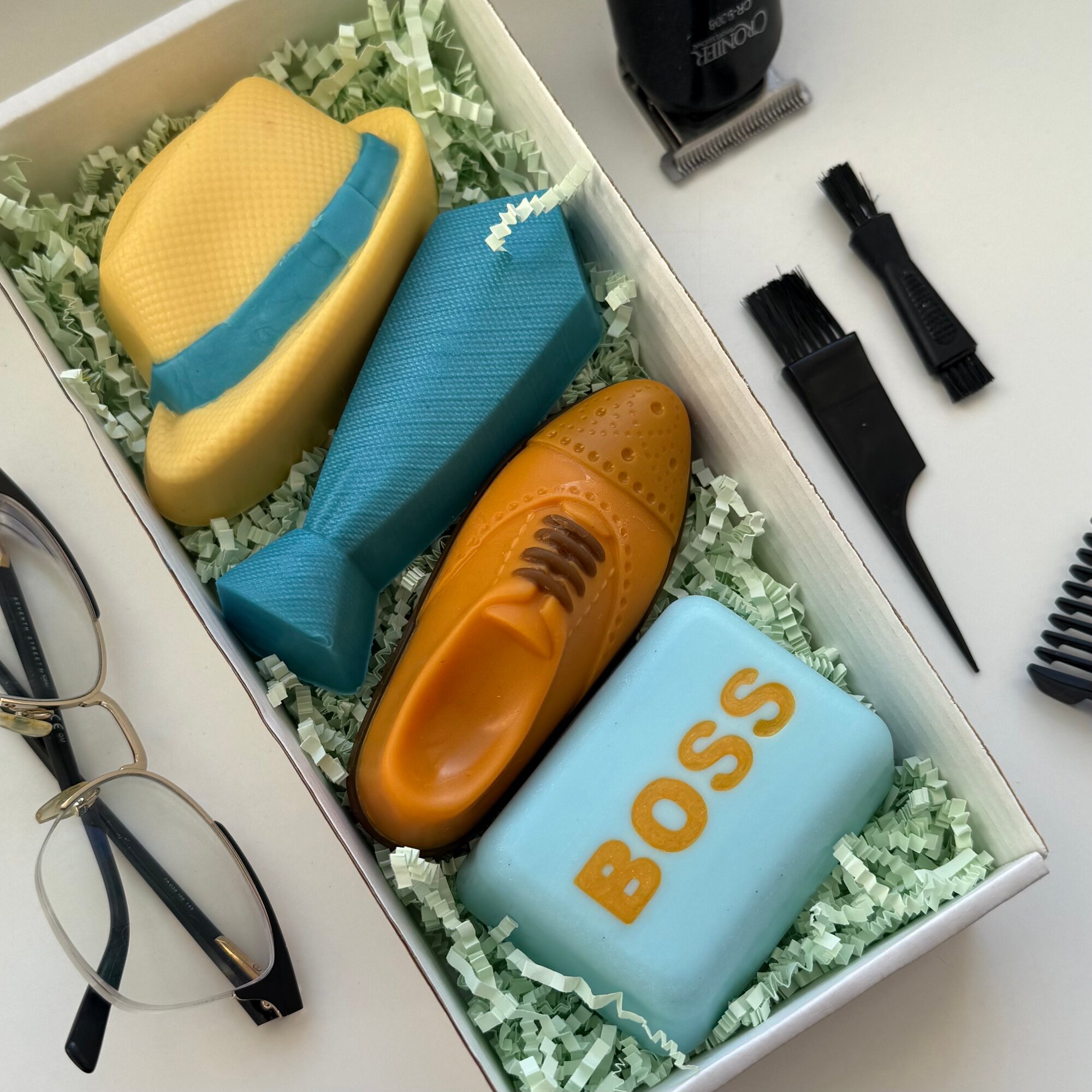 Набор мыла ручной работы «Начальник/Шеф/Boss» от мыловаренной мастерской AnnySunSoap