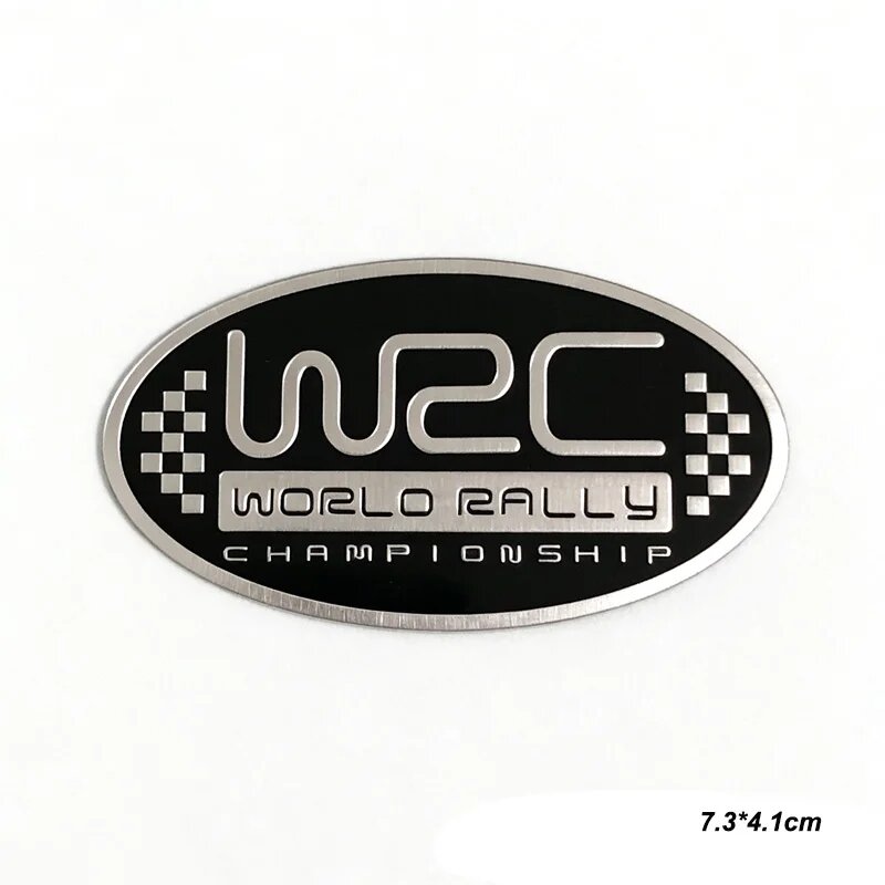 Алюминиевая декоративная наклейка WRC для автомобилей Civic GTI, Fox RS, ST, Yaris GR Sports, аксессуары для тюнинга