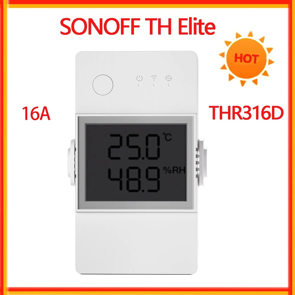 SONOFF TH 16A 20A Elite датчик температуры и влажности Sonoff THR316D