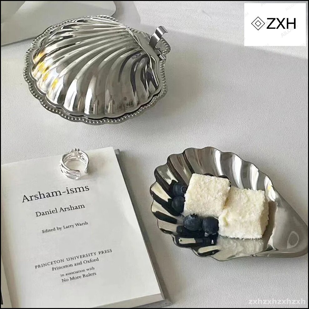 Металлическая тарелка из нержавеющей стали в форме ракушки Shell Plate