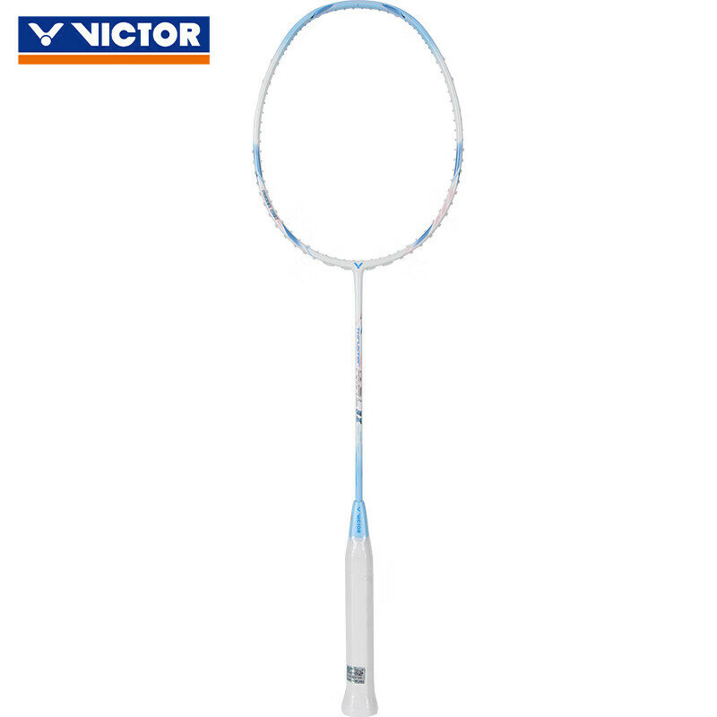 Теннисная ракетка VICTOR Victory Hammer TK-HMRL EX Yunfeng White 5U с предварительной натяжкой и лентой для хвата