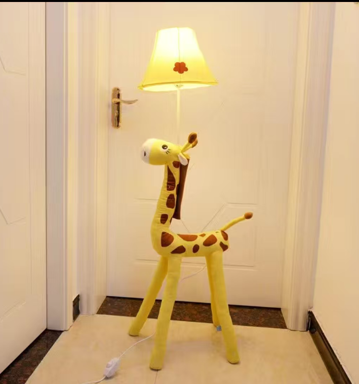 Детский торшер, высота 130CM, Желтый жираф