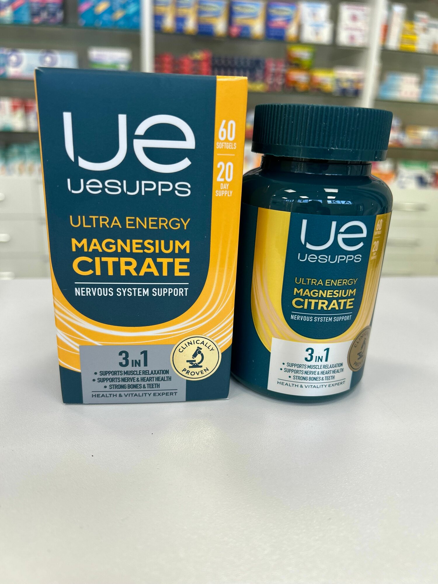 UESUPPS Ультра Энерджи Магния Цитрат, капсулы, 60 шт.