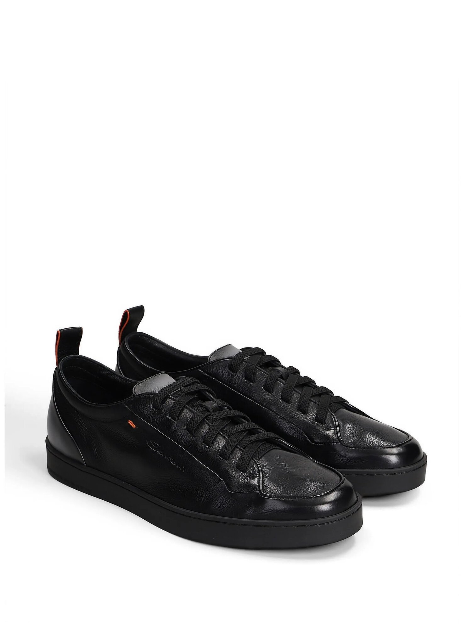 Кроссовки Santoni Off-Duty gradient-effect lace-up sneakers, размер 45, черный — фото 1