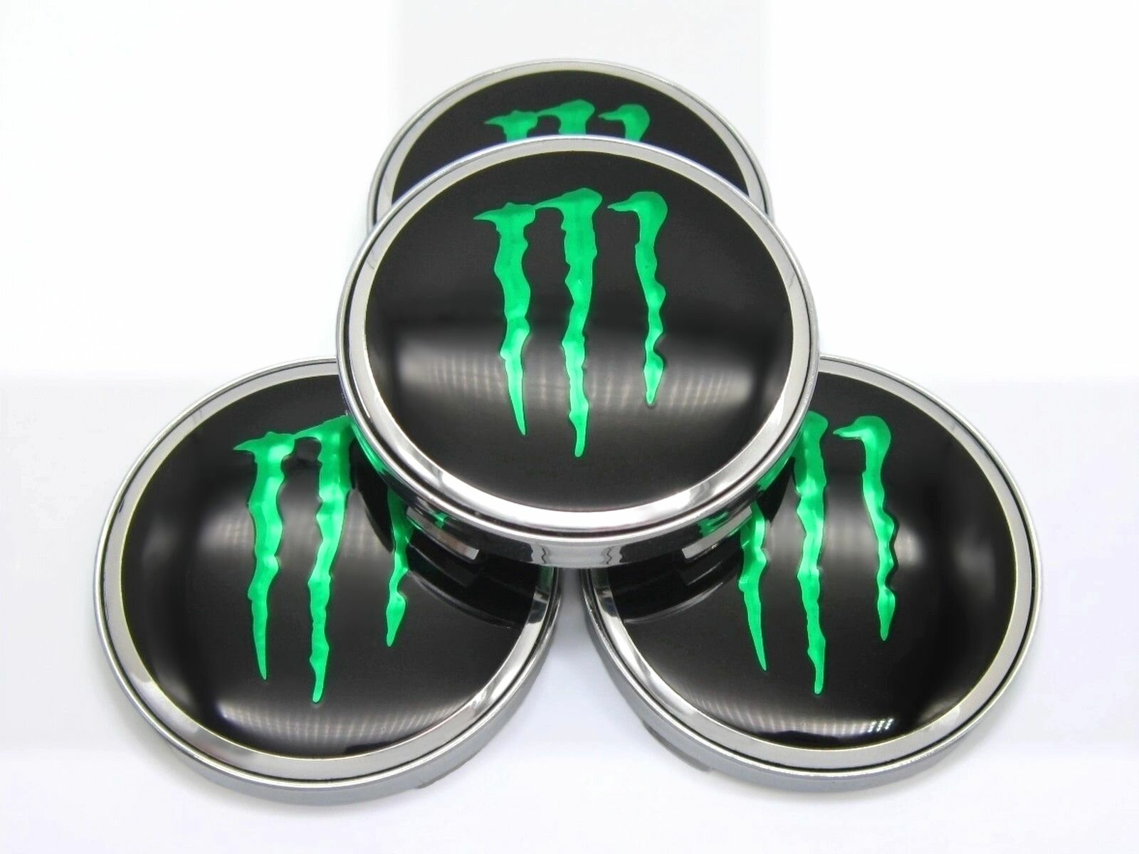 Колпачки заглушки на литые диски MONSTER 60/56/9 мм, комплект 4 шт.