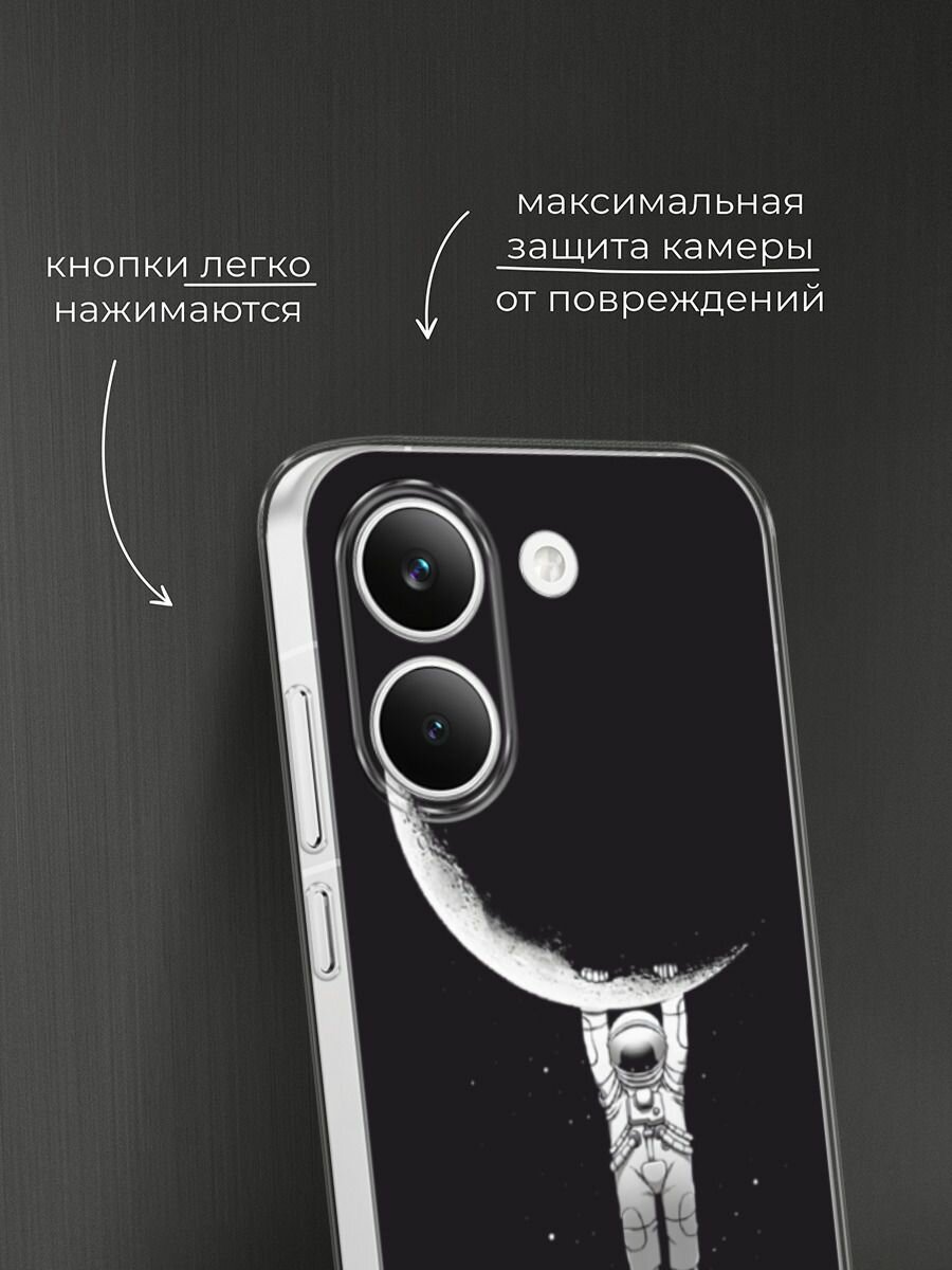 Чехол на Poco X8 Pro / Поко X8 Про с принтом Зависший космонавт — фото 1