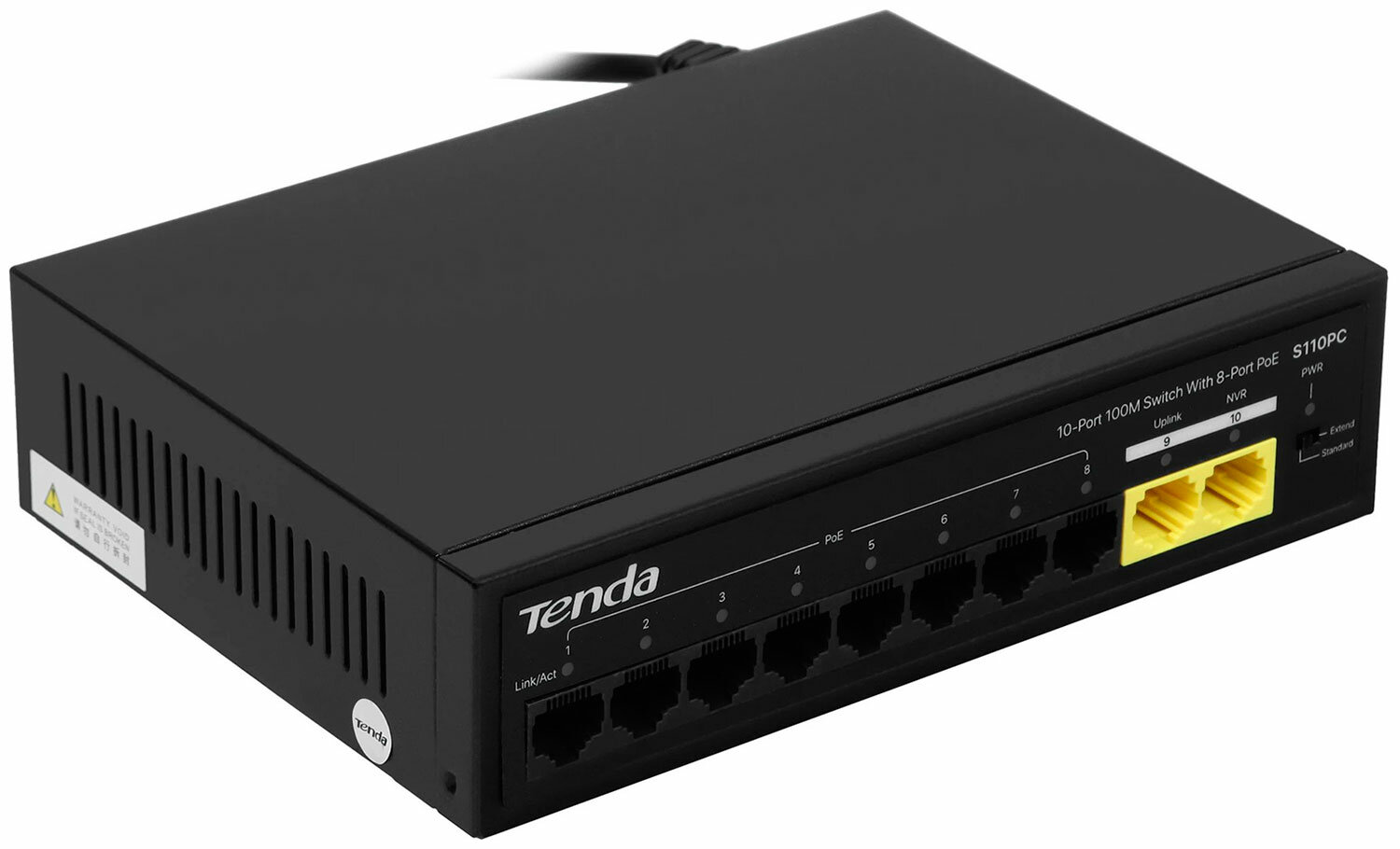 Коммутатор Tenda S110PC, 10PORT, 10/100M