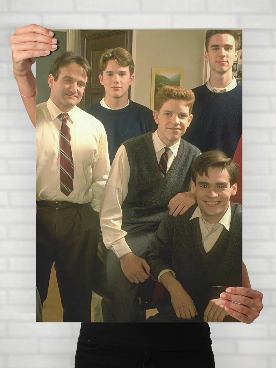 Плакат на стену для интерьера Общество мертвых поэтов (Dead Poets Society - Общее 2) - Постер по фильму кино формата А1 (60x84 см)