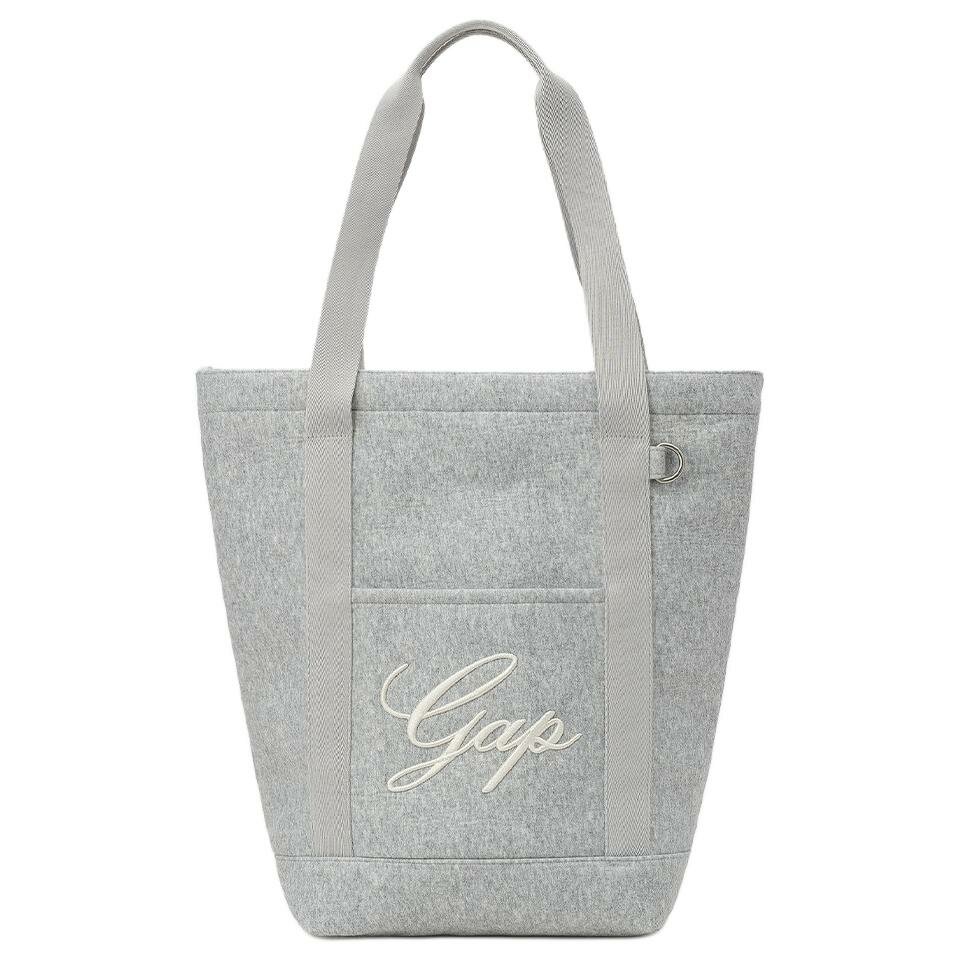 Сумка GAP, фактура тиснение, серый