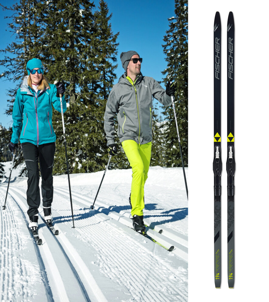 Беговые лыжи Fischer TWIN SKIN SPORT с креплениями 23-24 (179)