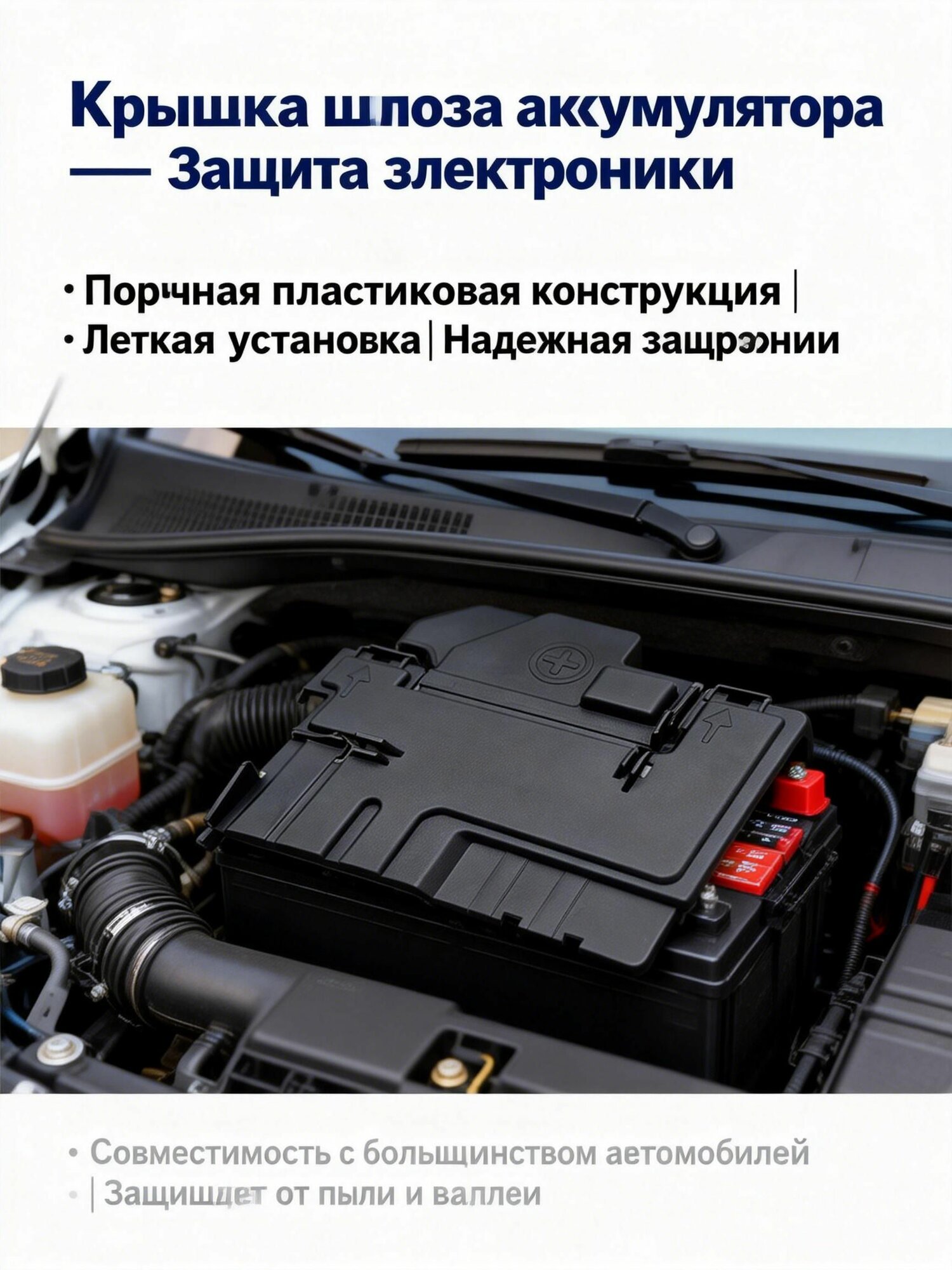 Крышка блока предохранителей АКБ 6R0915429A — колпачок VAG для Volkswagen Polo, Audi A1, Seat Ibiza, Skoda Fabia