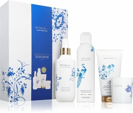 Средство для душа Rituals Amsterdam Collection, гель 200 мл, крем для тела 150 мл, ароматическая свеча 140 г, освежитель воздуха 200 мл