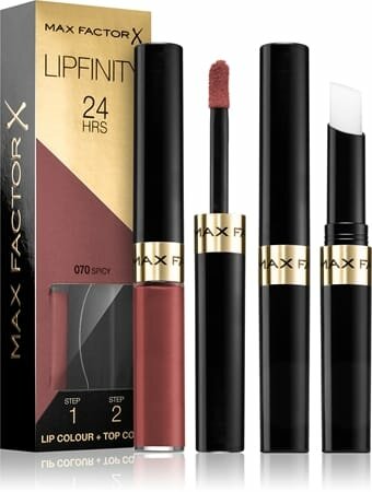 Губная помада Max Factor Lipfinity Lip Colour, оттенок 70 spicy, 4,2 г