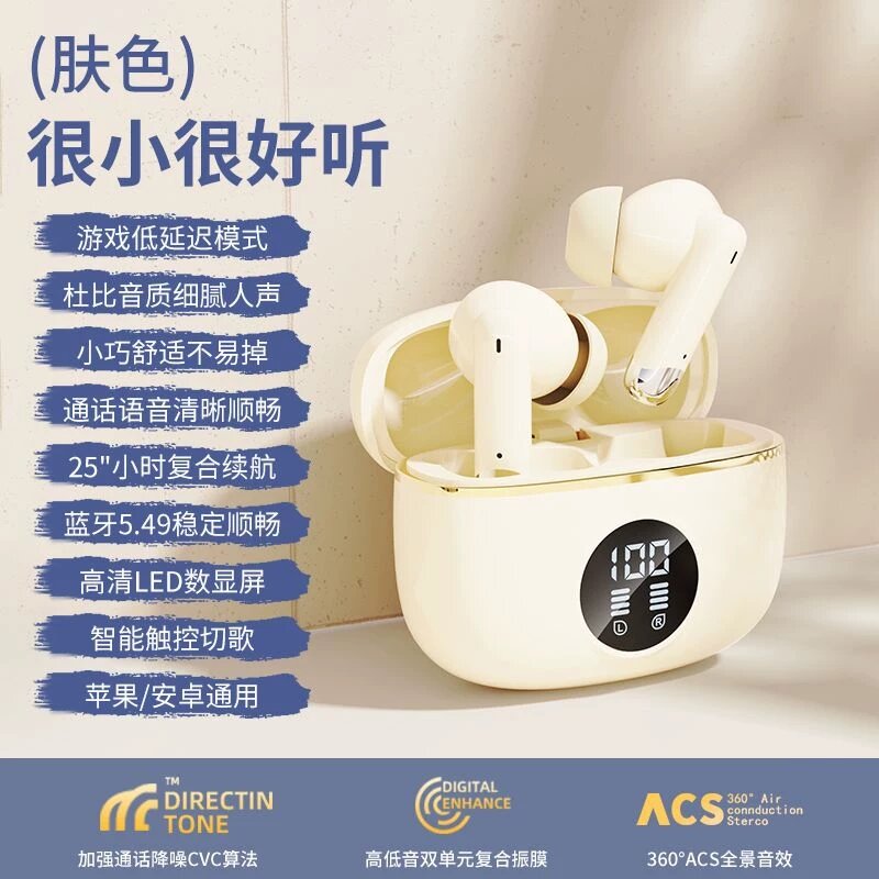 Bluetooth-наушники с Dolby Surround Sound, шумоподавлением ENC, удобной посадкой, LED-дисплеем и долгим временем работы