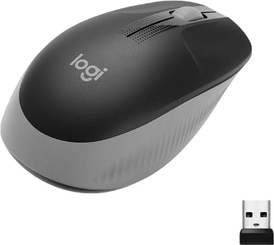 Мышь Беспроводная Logitech M191 Black/Grey