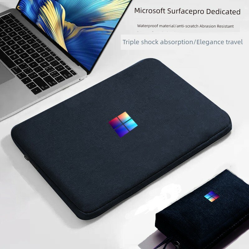Оригинальный чехол с карманом для зарядного устройства для планшета Microsoft Surface Pro 4 в синем цвете с