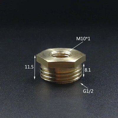 Латунная втулка редуктора 1/4"-1/2" BSP M10/14/16/20