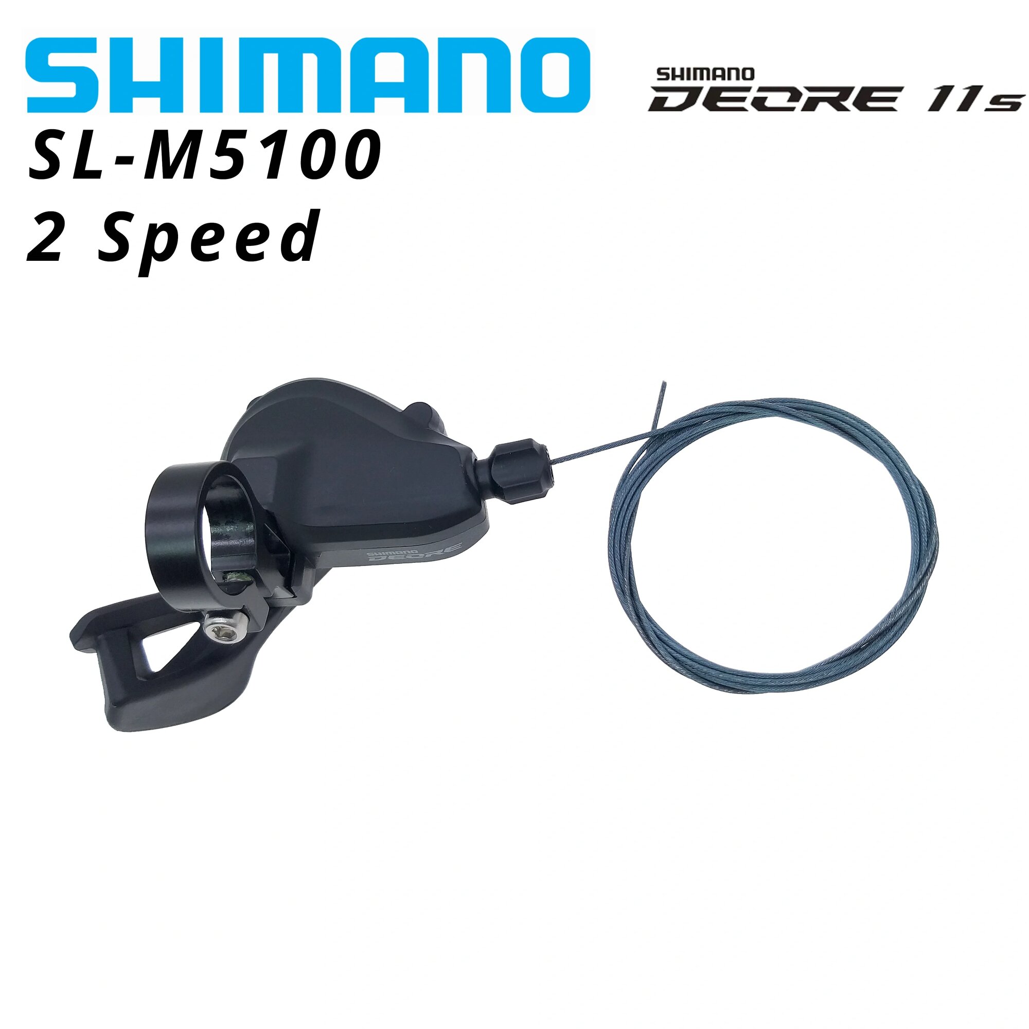 Переключатель Shimano Deore SL-M5100 2 скорости левый