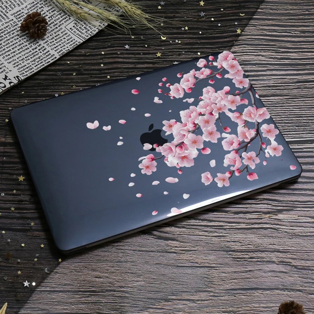 Чехол для MacBook Pro 14 2021-2026, Цвет: H-LC4579 SJH, "Цветущая вишня"