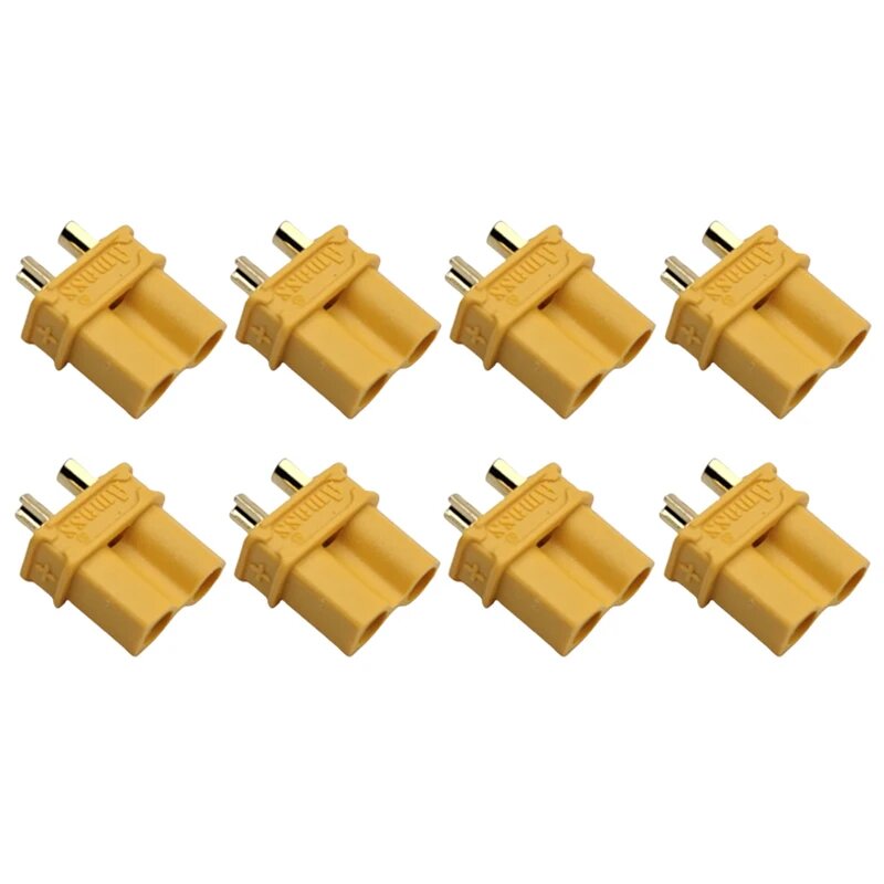 8шт. XT30 female коннектор, желтый