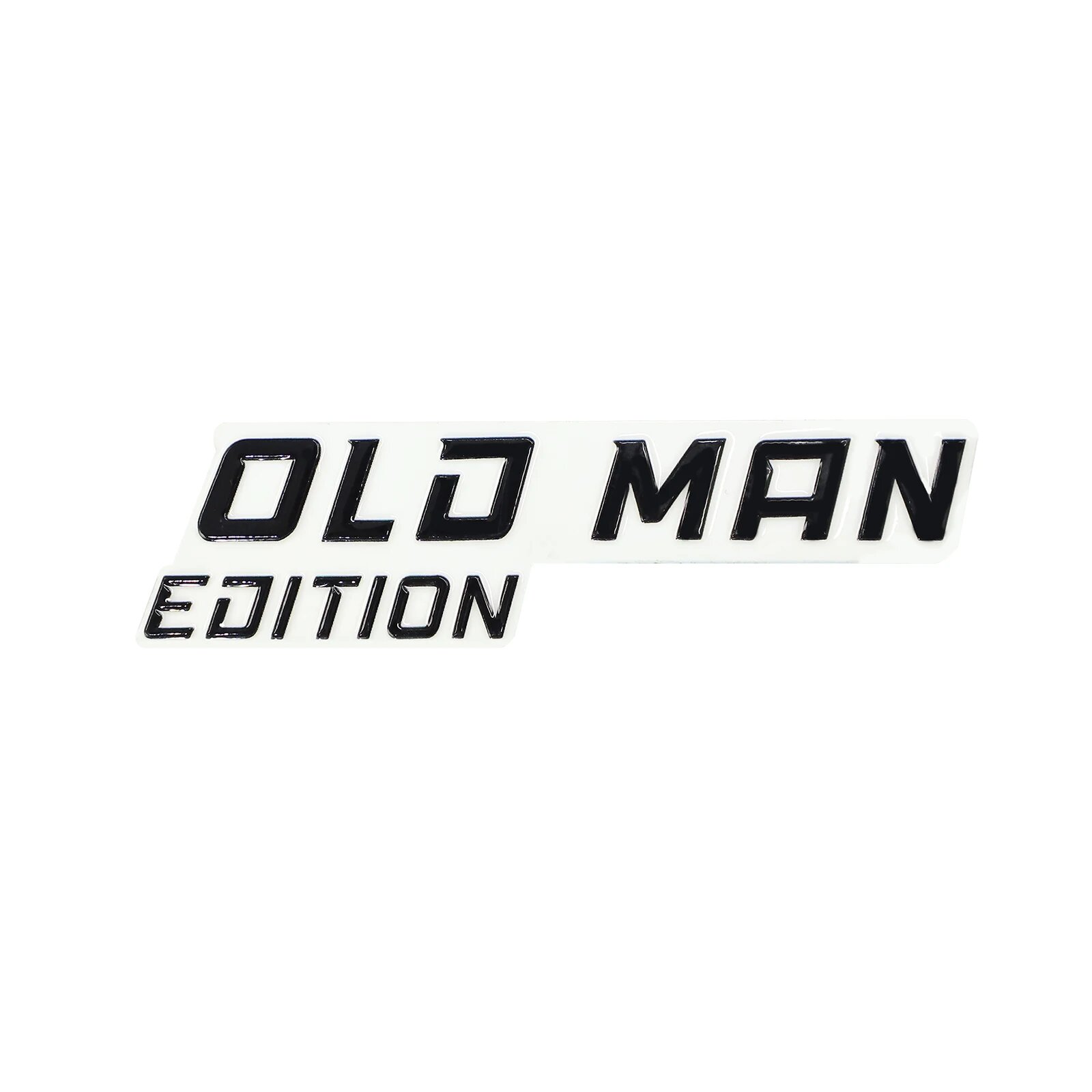 3D эмблема "Old Man Edition" черная