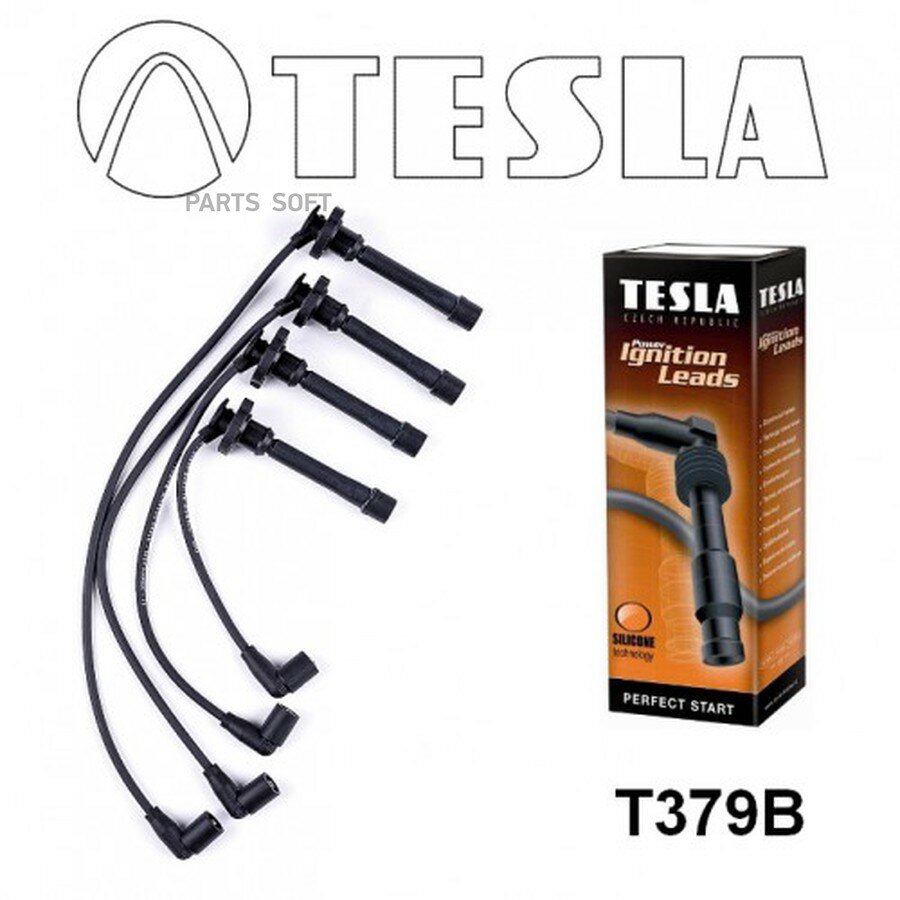 Провода высоковольтные комплект Geely MK/MR 1.5L 2005-> TESLA T379B