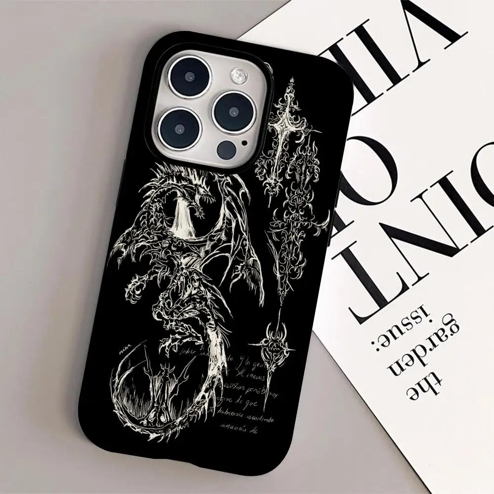 Чехол для iPhone 11, черный, Dark Art Gothic Design